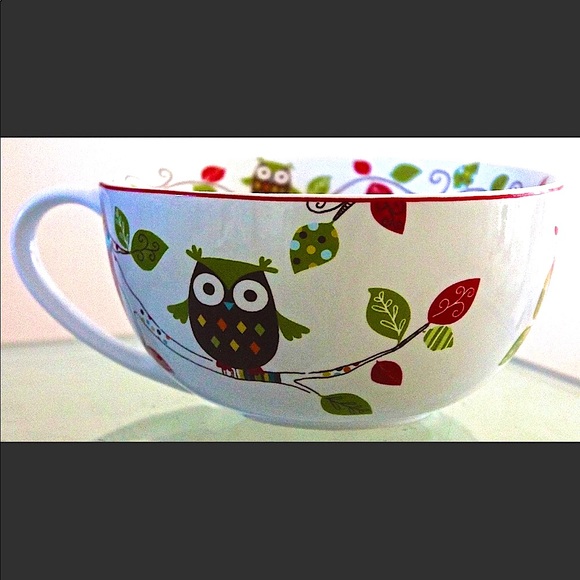 222 Fifth | Dining | 222 Fifth Enchanted Woods Jumbo Mug Owls Porcelain ...
